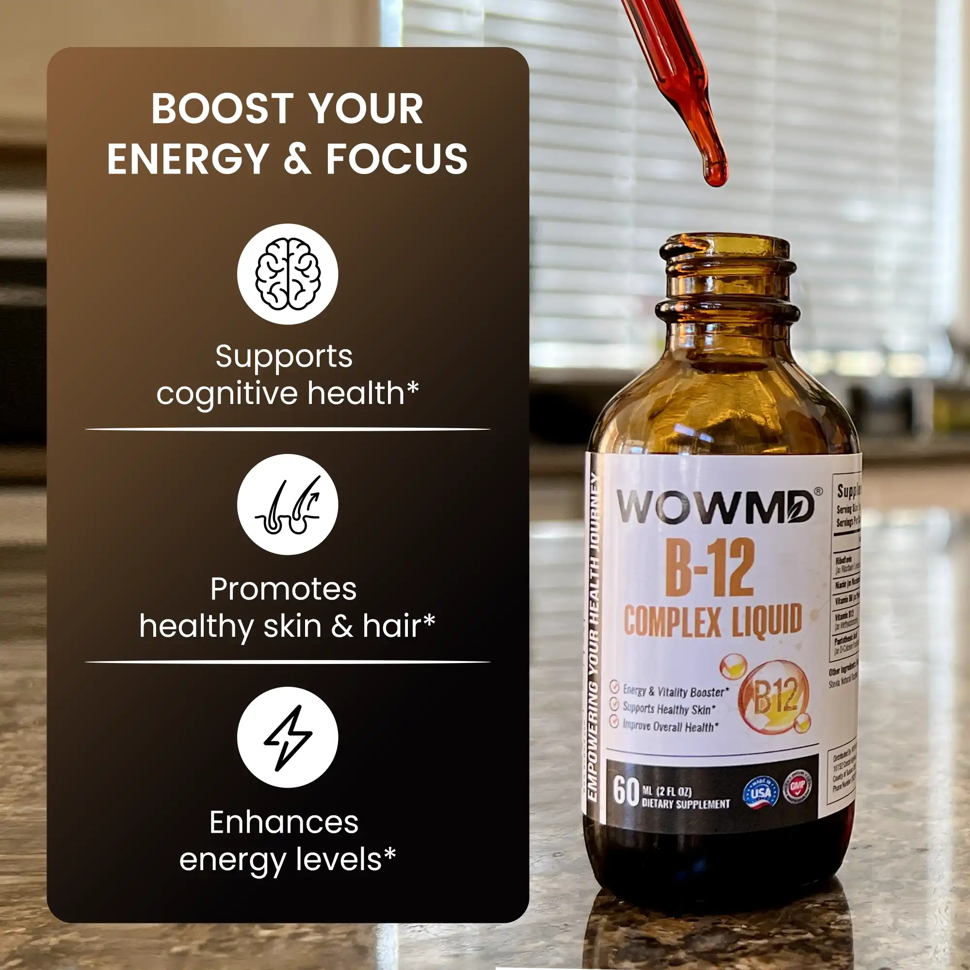Shop B-12 Complex Liquid Online | 60 ML | WOWMD