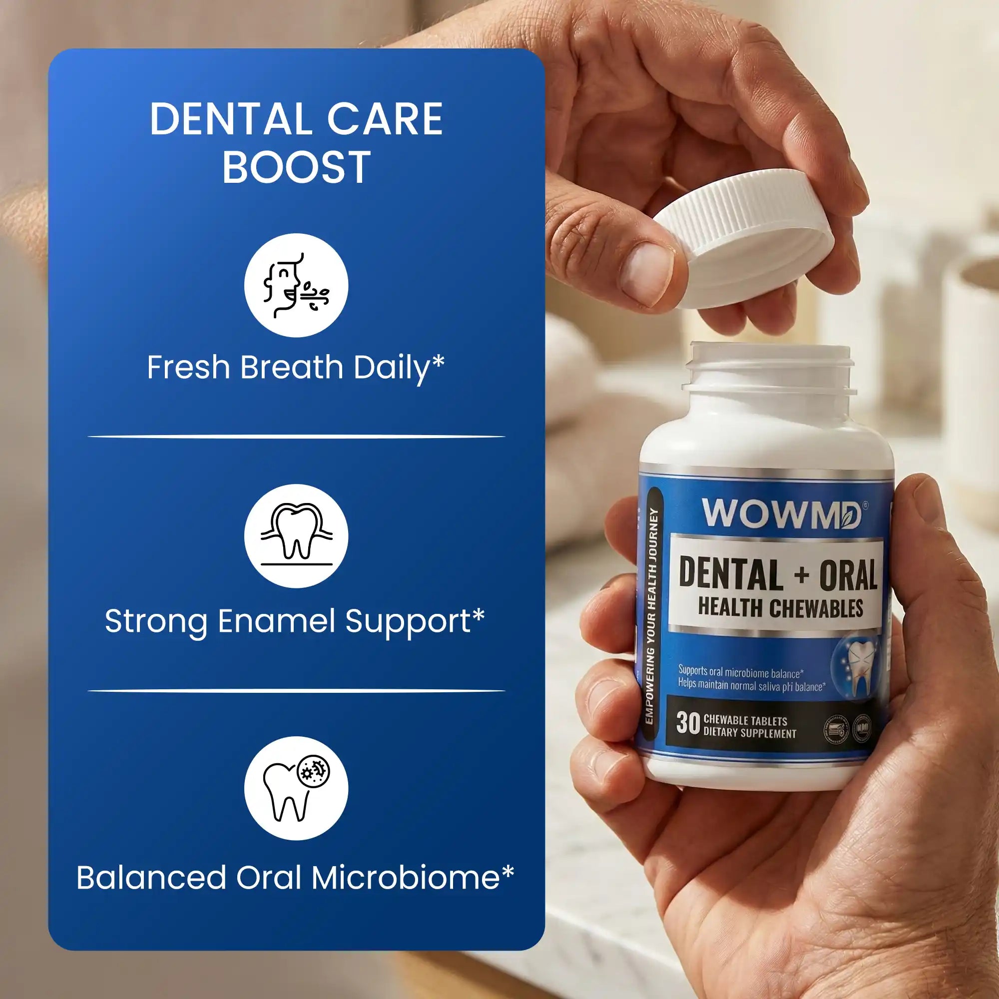 Buy Dental + Oral Health Chewables for Fresh Breath & Strong Teeth | WOWMD