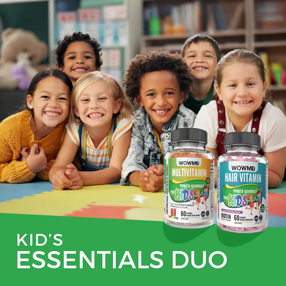 Shop Kids’ Essentials Duo – Multivitamin & Hair Gummies for Growing Kids