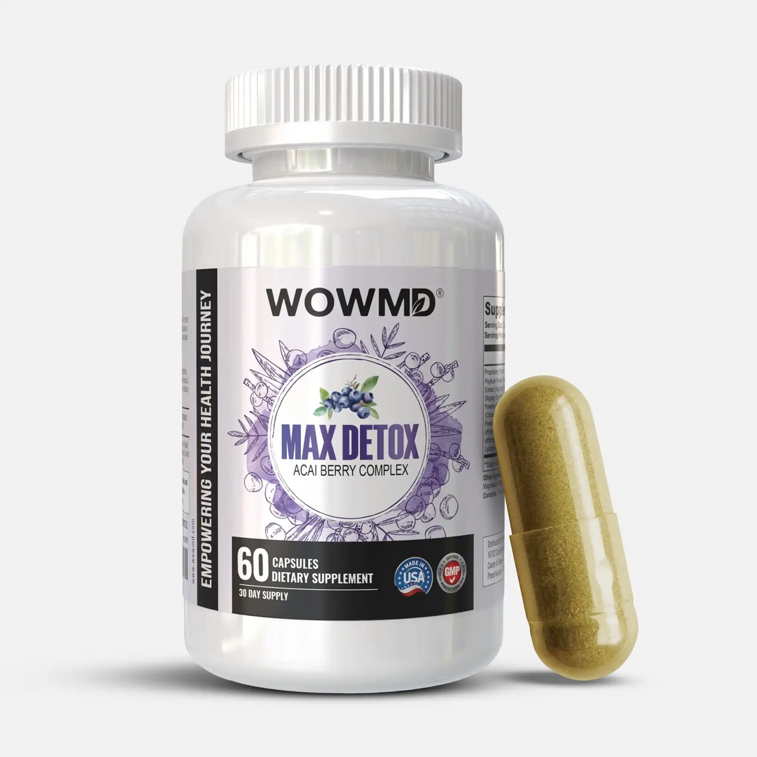 Shop Max Detox Acai Berry Complex Online | 60 Caps | WOWMD