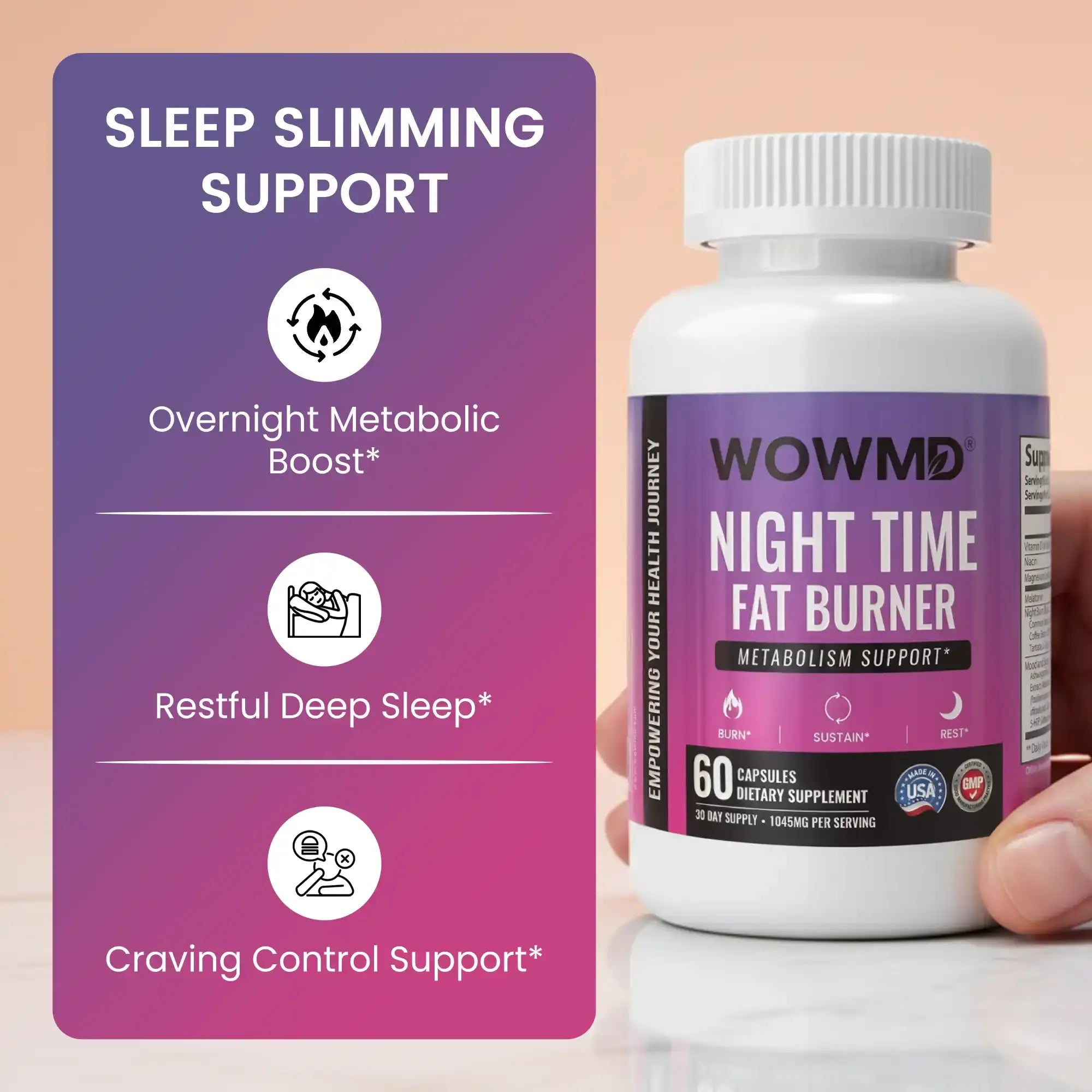 Shop Night Time Fat Burner Online | 60 Capsules | WOWMD