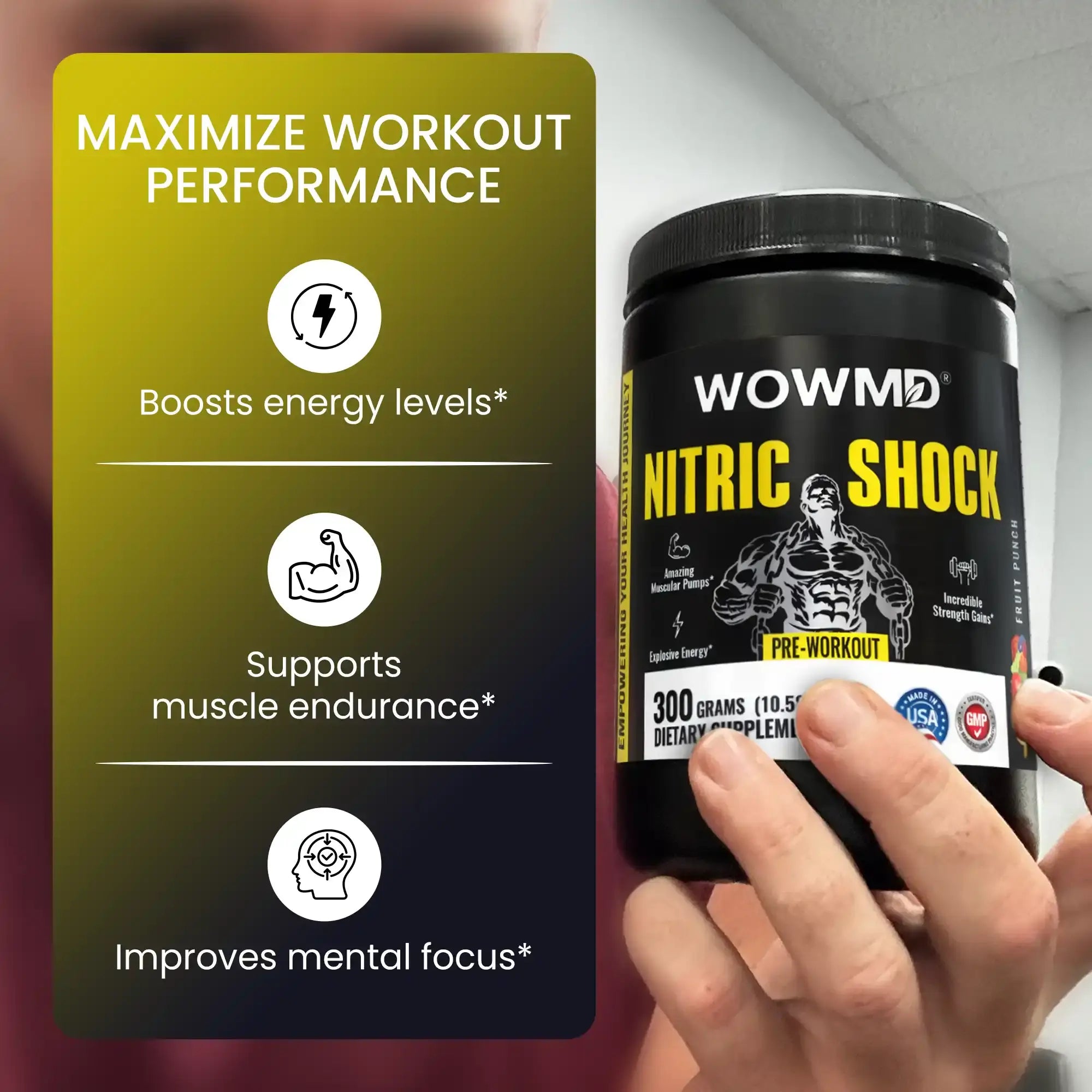 Shop Nitric Shock Pre-Workout Supplement Online | WOWMD