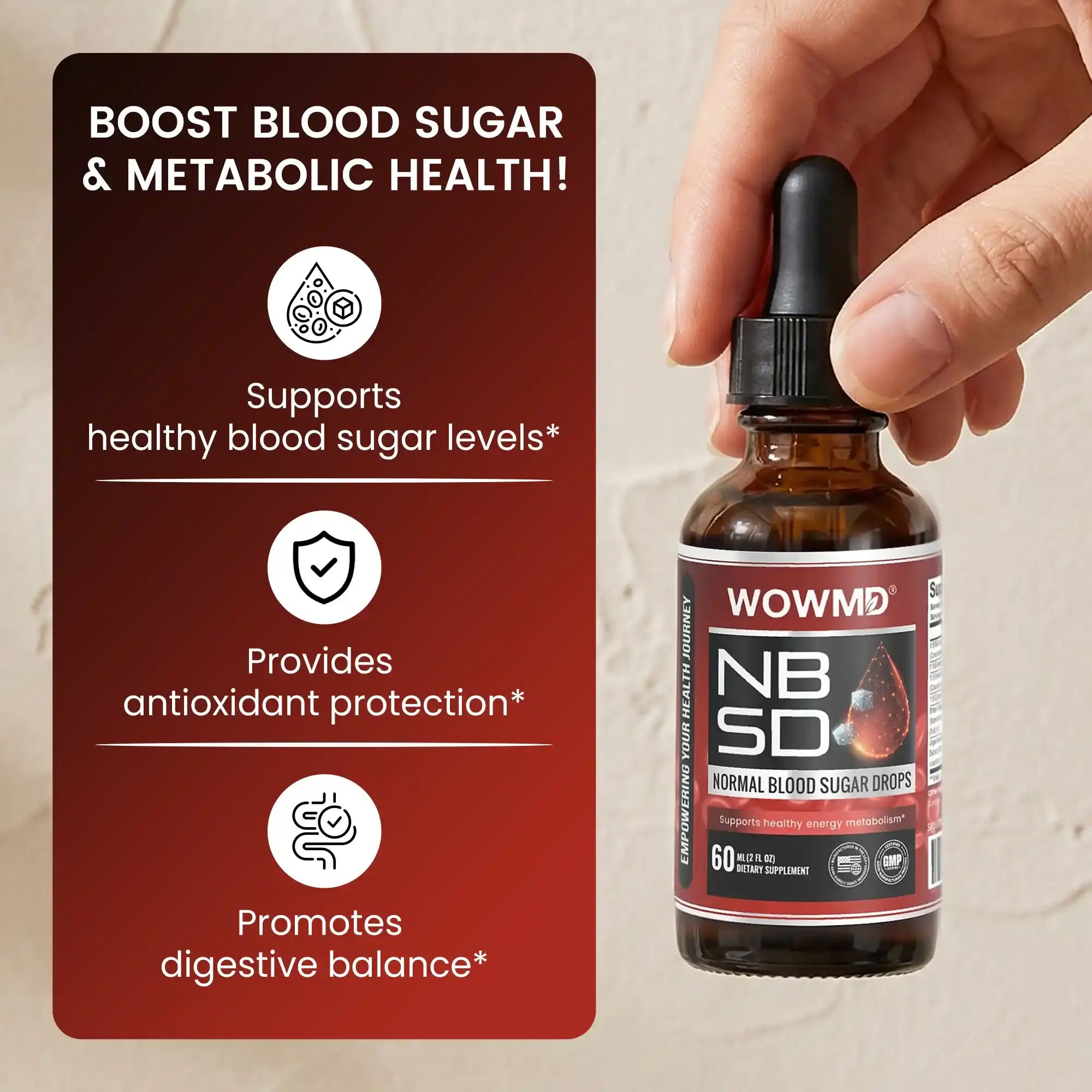 Buy WOWMD Blood Sugar Drops for Healthy Glucose Support | WOWMD
