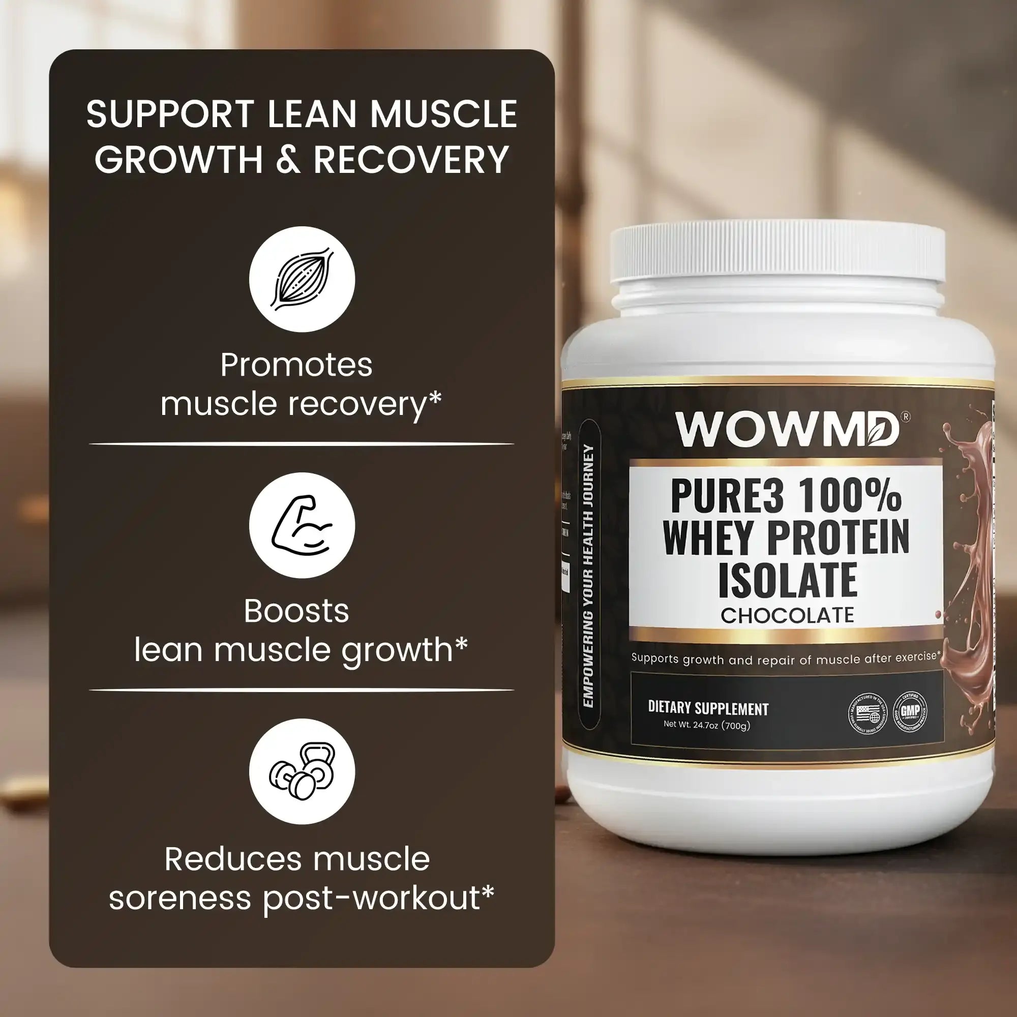 Buy Pure3 Whey Protein Isolate (Chocolate) Online | WOWMD
