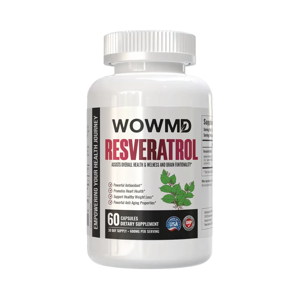 Shop Resveratrol Online | 60 Capsules | WOWMD