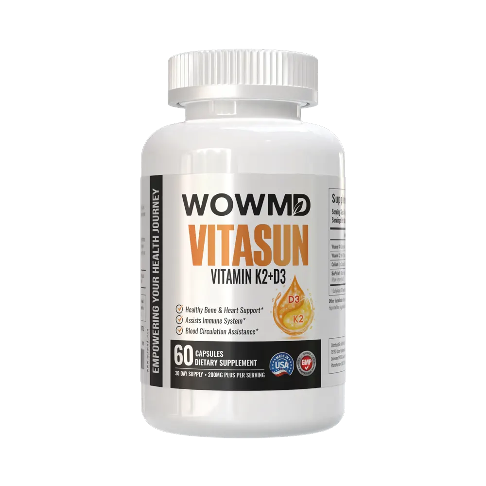 Buy WOWMD VitaSun K2+D3 Online | 60 Capsule | WOWMD